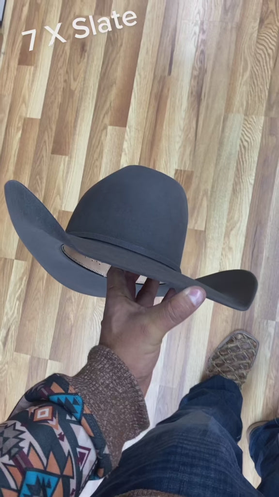 7 X RODEO KING FELT SLATE – AV RANCH